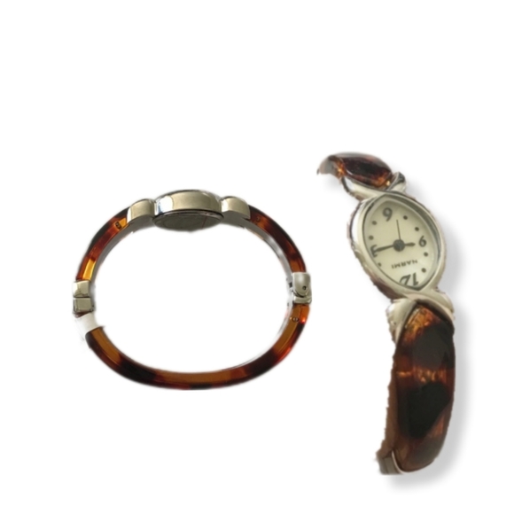 Accessories | Vintage Womens Narmi Quartz Tortoise Bangle Watch | Poshmark